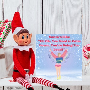 Elfie is a Swiftie Taylor Swift Inspired Elf Signs Swiftie - Etsy UK
