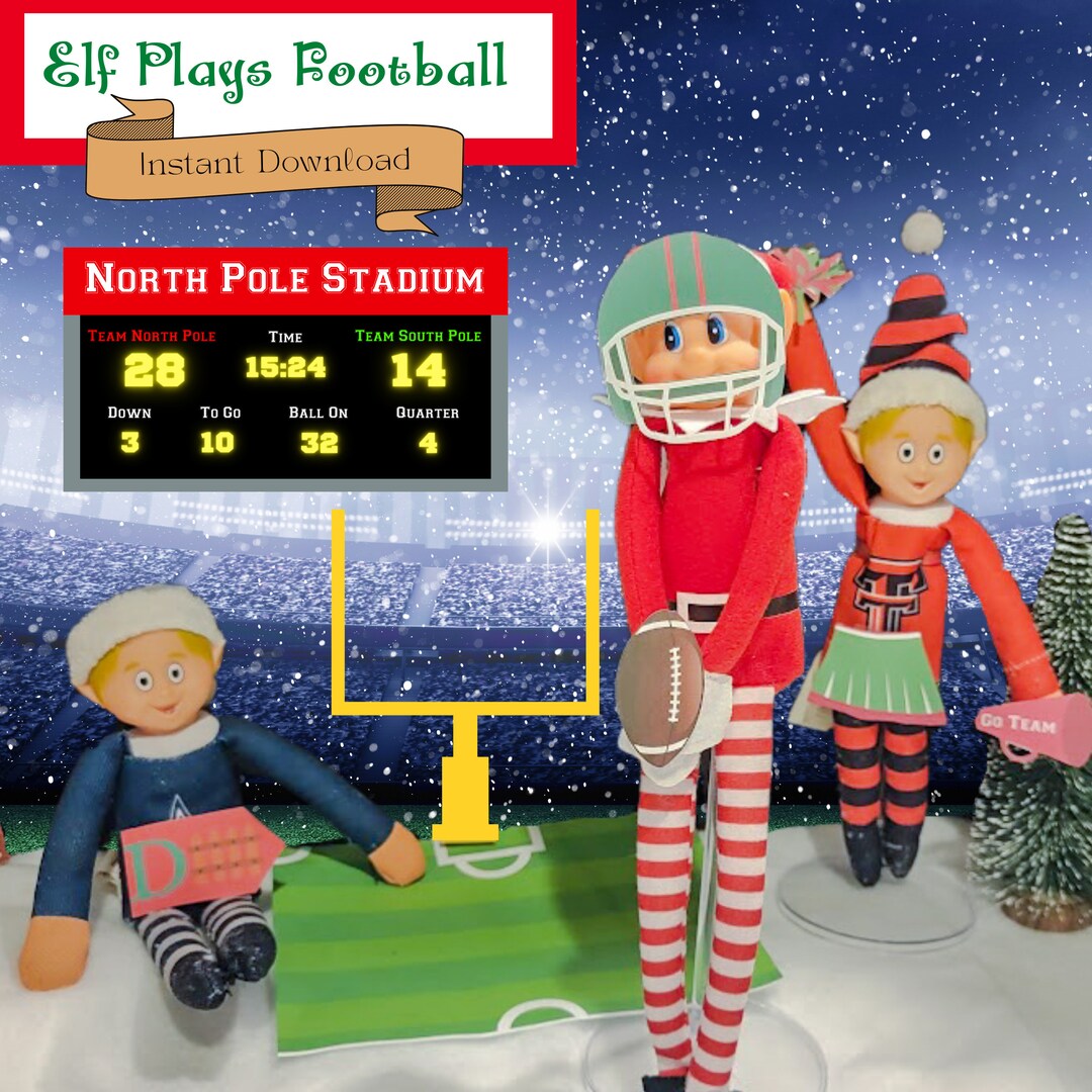 Elf Football Game Digital Download – North Pole Vs. South Pole ...
