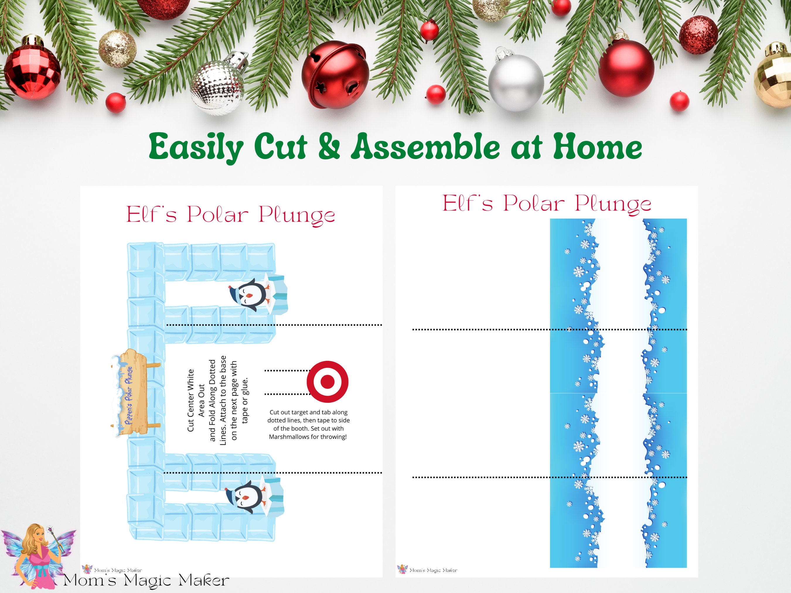 Printable Dunk Tanks for Christmas Elves * Instant Download - Etsy