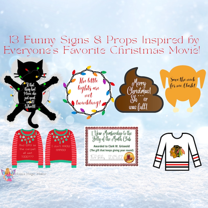 Christmas Vacation Props for Christmas Elves * Instant Download ...
