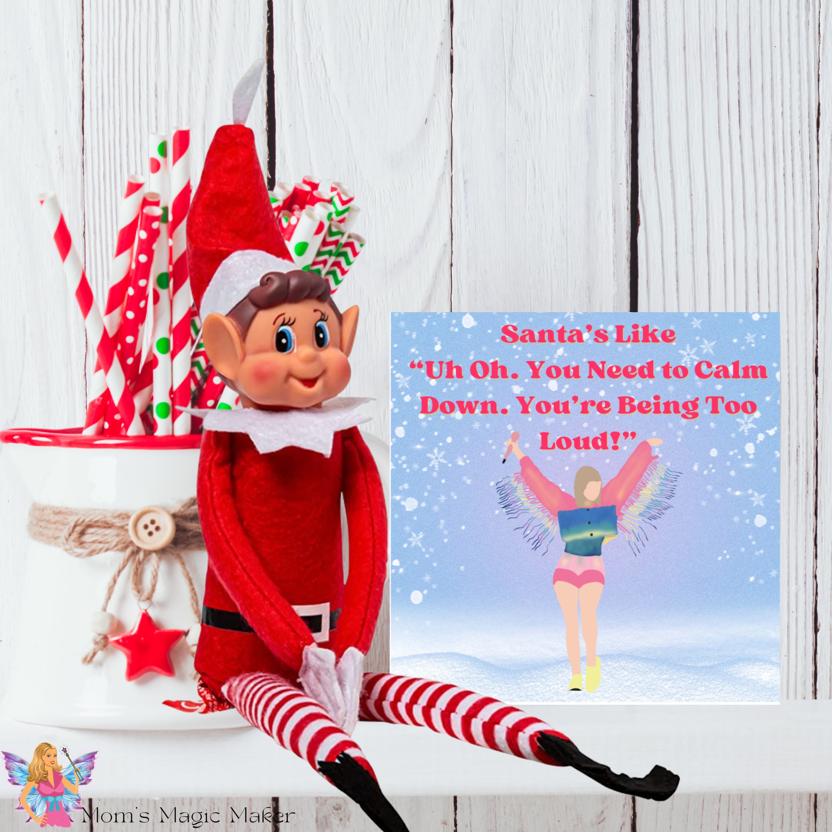 Elfie is a Swiftie, Taylor Swift Inspired Elf Signs, Swiftie Christmas ...