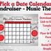 Pick a Date Calendar Fundraiser Canva Template Bundle for Music ...