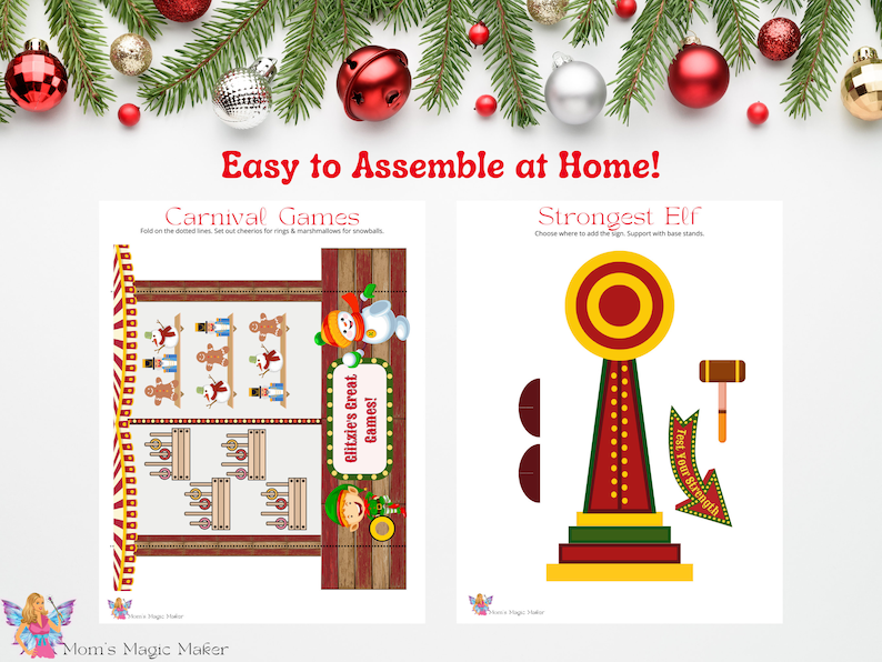 Printable Carnival Games for Christmas Elves * Instant Download - Etsy