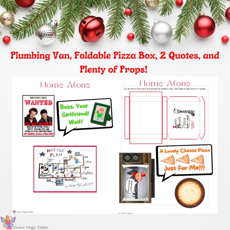 Elf's Movie Night - Home Alone * Printable * Instant Download - Etsy