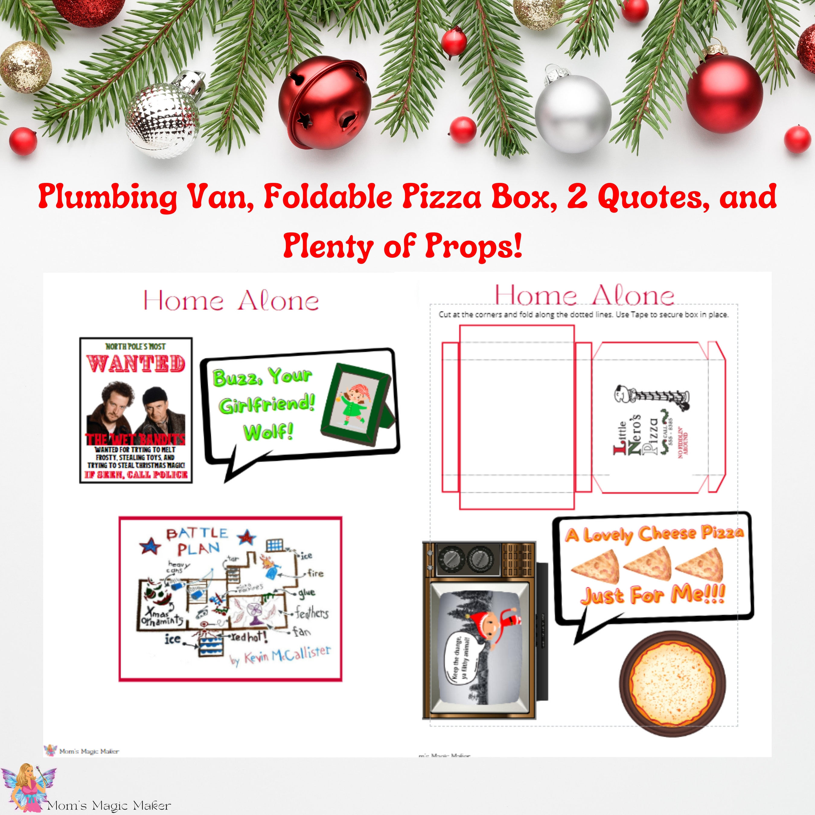 Elf's Movie Night - Home Alone * Printable * Instant Download - Etsy