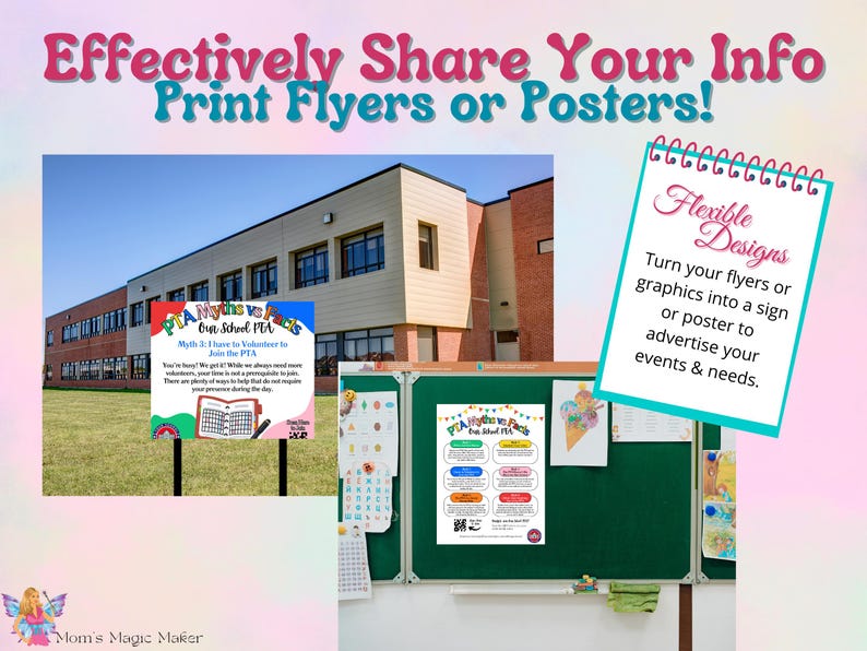 Myths Vs Facts Canva Template Bundle for Pta's and Pto's, Myth Buster ...