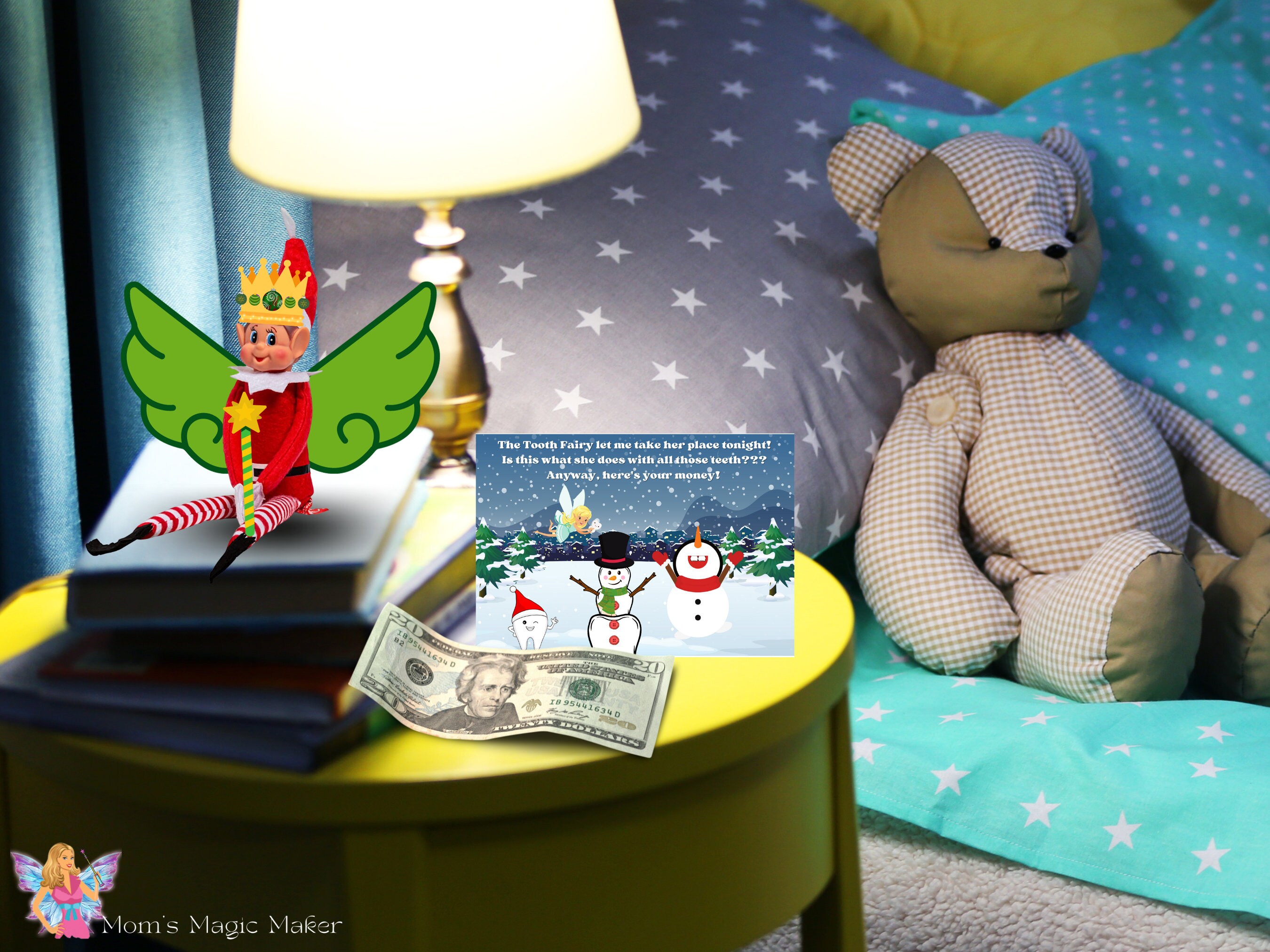 Tooth Fairy Note and Prop for Christmas Elf * Printable * Instant ...