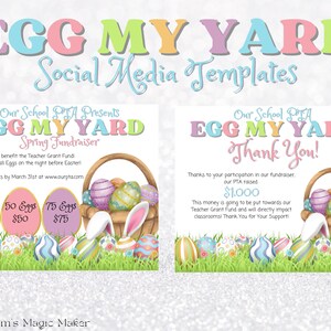 Egg My Yard Flyer Bundle * Template for Pta's, Pto's, and Booster Clubs ...