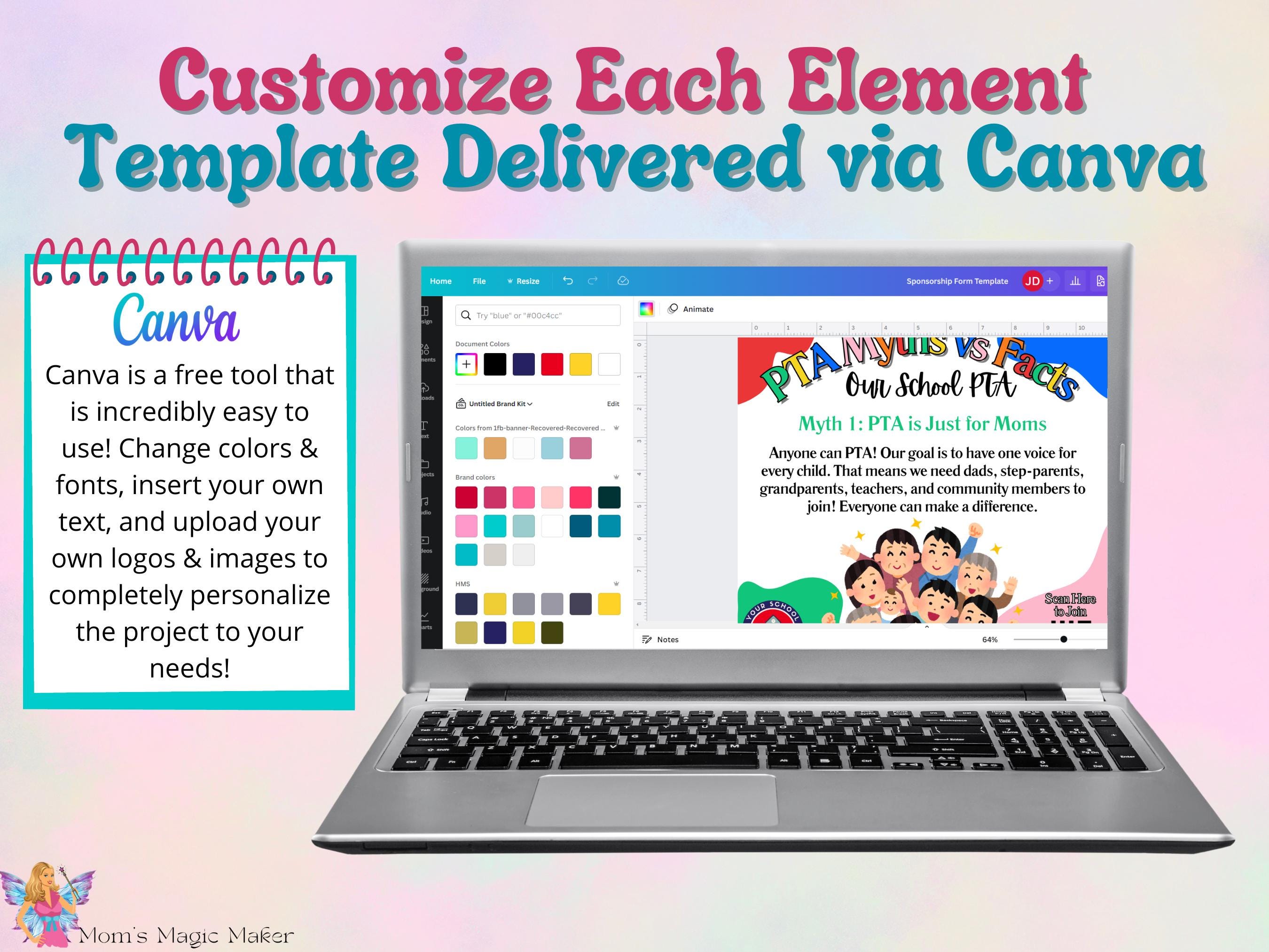 Myths Vs Facts Canva Template Bundle for Pta's and Pto's, Myth Buster ...