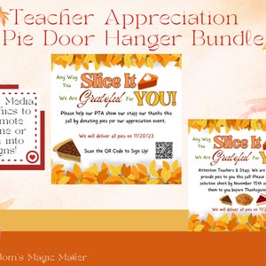 Teacher Appreciation Door Hanger, VIP Room Service, Anyway You Slice It ...
