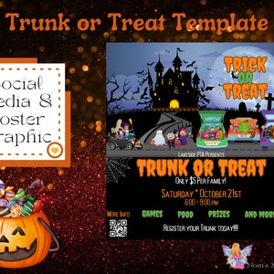 Trunk or Treat Template Bundle Pta/pto/booster Clubs - Etsy