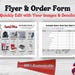 Spirit Wear Flyer and Order Form Template Bundle for Canva - Booster ...