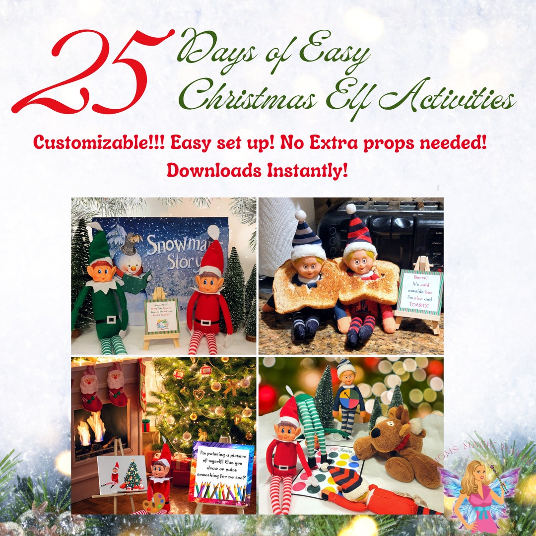 2023 Elf Kit, 25 Days of Printable Elf Activities, Customizable Elf ...