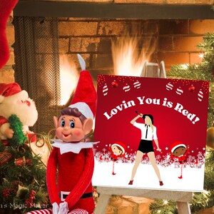 Elfie is a Swiftie Taylor Swift Inspired Elf Signs Swiftie - Etsy UK