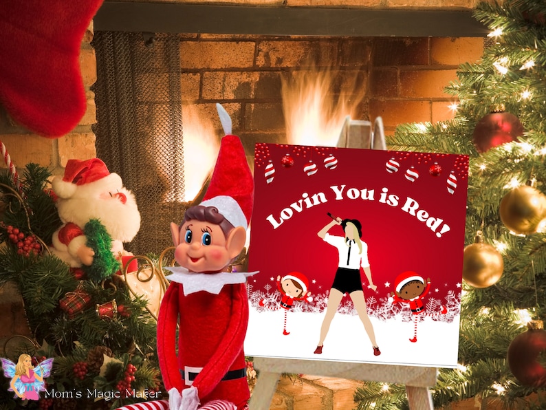 Elfie is a Swiftie Taylor Swift Inspired Elf Signs Swiftie - Etsy UK