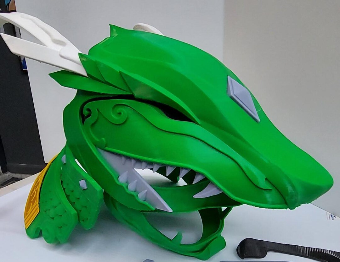 Casco de Power Ranger Verde Sengoku para cosplay - Etsy México