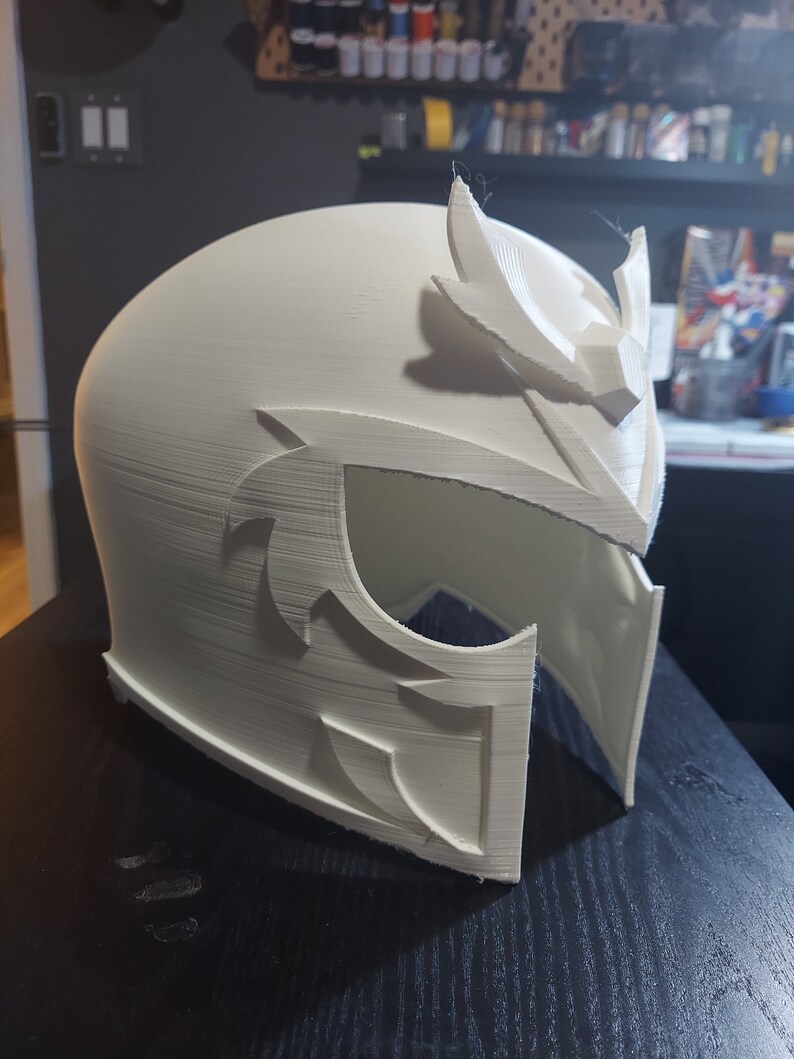 Magneto Helmet Raw Print - Etsy