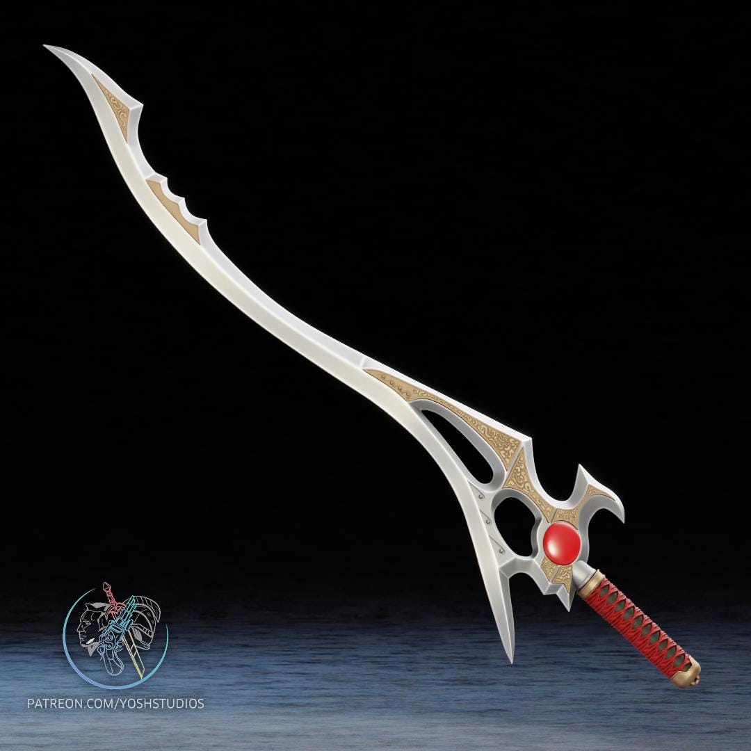 3D Printed Green Ranger Sword of Darkness DIY KIT Cosplay Prop, Power ...