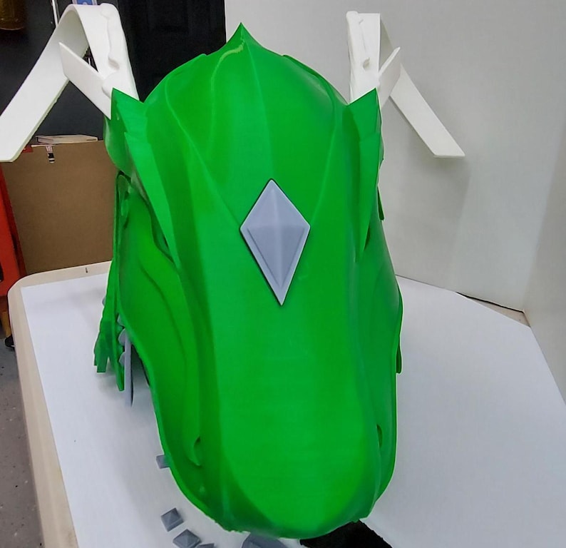 Casco de Power Ranger Verde Sengoku para cosplay - Etsy México
