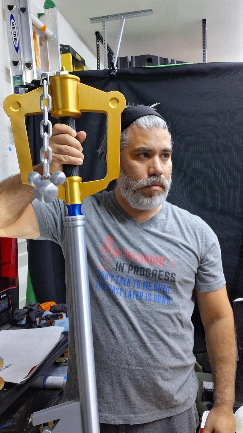 3D Printed Kingdom Keyblade Prop: DIY Cosplay Kit - Etsy