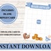 Blue Baby Shower Bingo Baby Shower Games Printable Activities Bingo ...