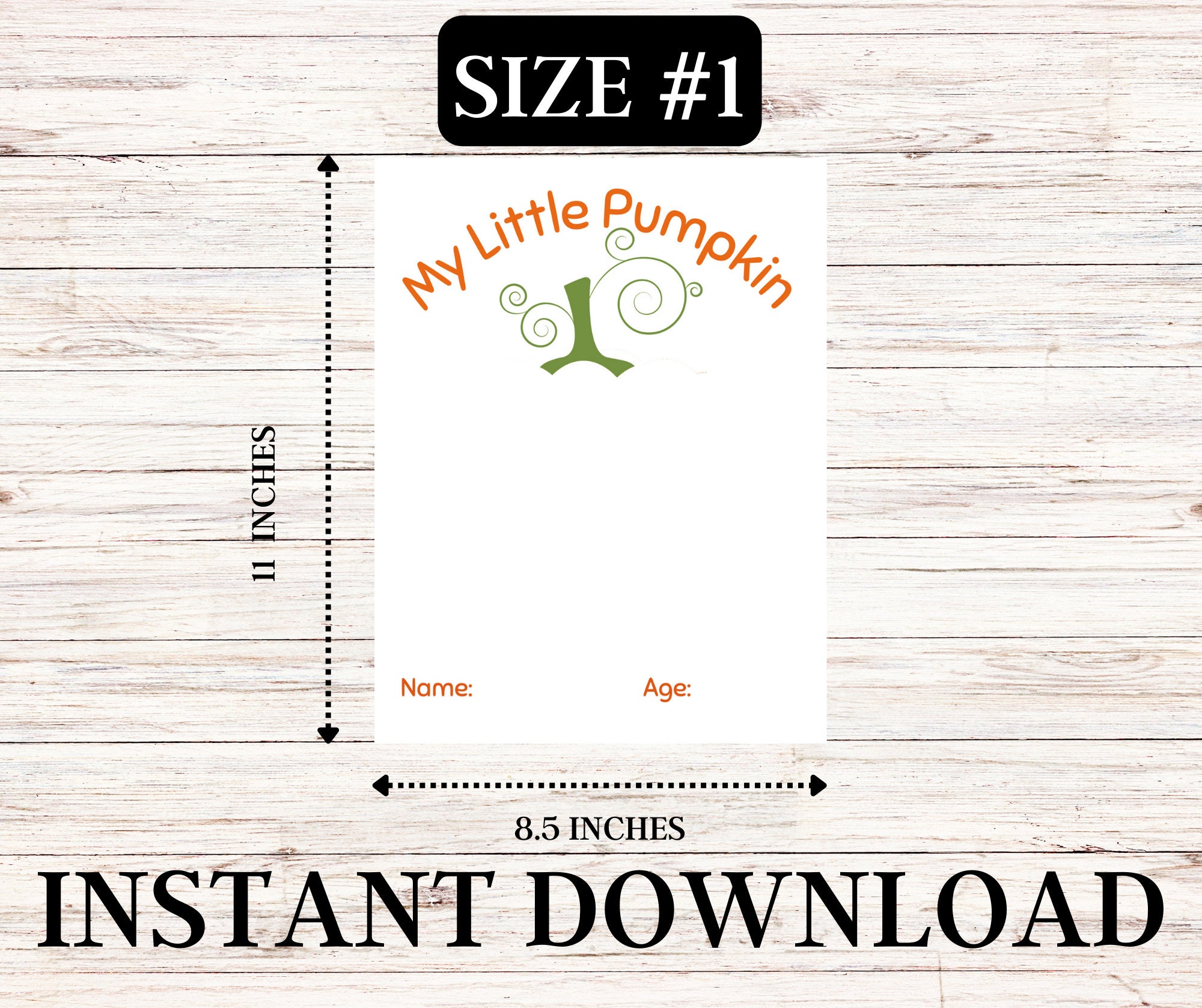 My Little Pumpkin Footprint Craft Keepsake Fall Season Template DIY ...