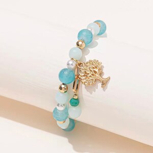 Tree of Life Baby Blue Protection Bracelet - Etsy