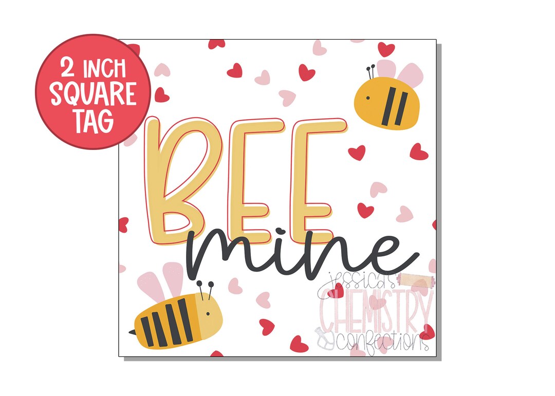 Bee Mine Tag | Be Mine Tag | Bee Mine | Valentine Tag | Valentine ...