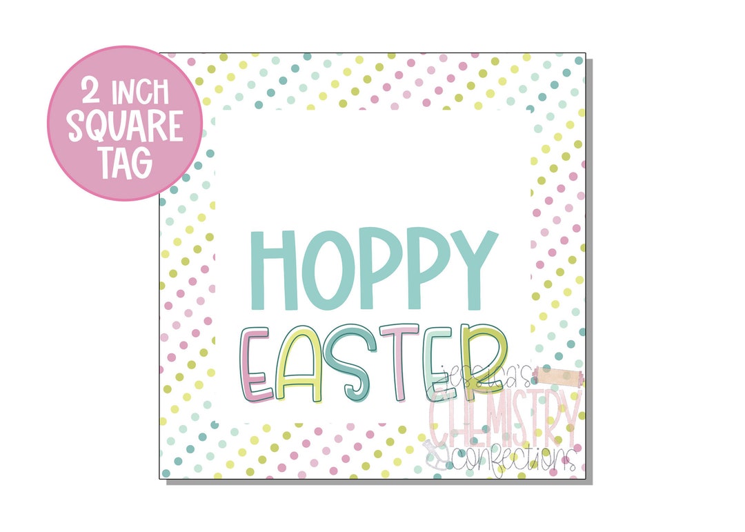 Hoppy Easter Tag | Bunny Tag | Hoppy Easter | Easter Tag | Easter ...