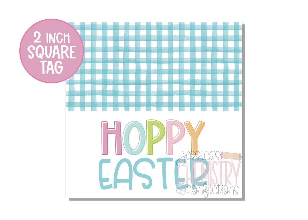 Hoppy Easter Tag | Bunny Tag | Hoppy Easter | Easter Tag | Easter ...
