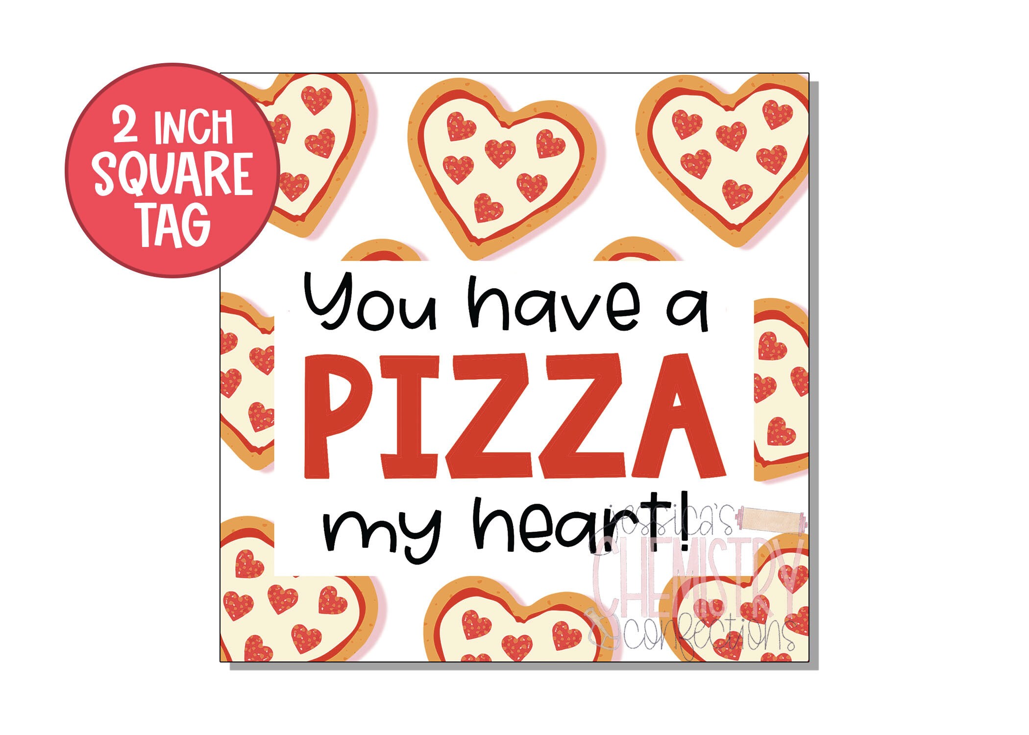You Have a Pizza My Heart | Pizza Tag | Valentine Tag | Valentine ...