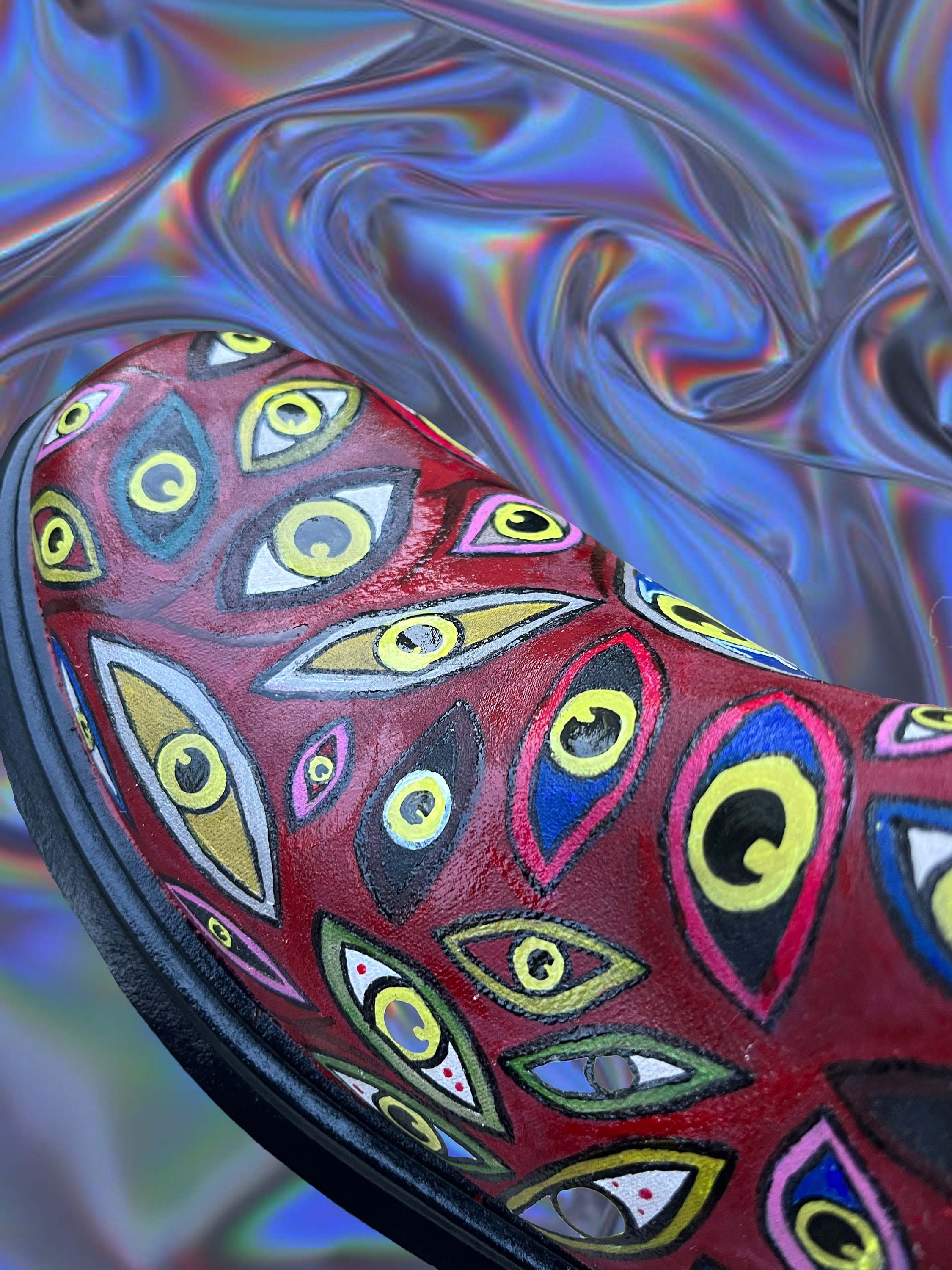 Watch Your Heart- Unique Hand-painted Boots - Etsy