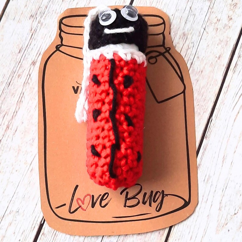 Cute Ladybug Crochet PATTERN for Lip Balm Cozy and Keychain, Ladybird ...