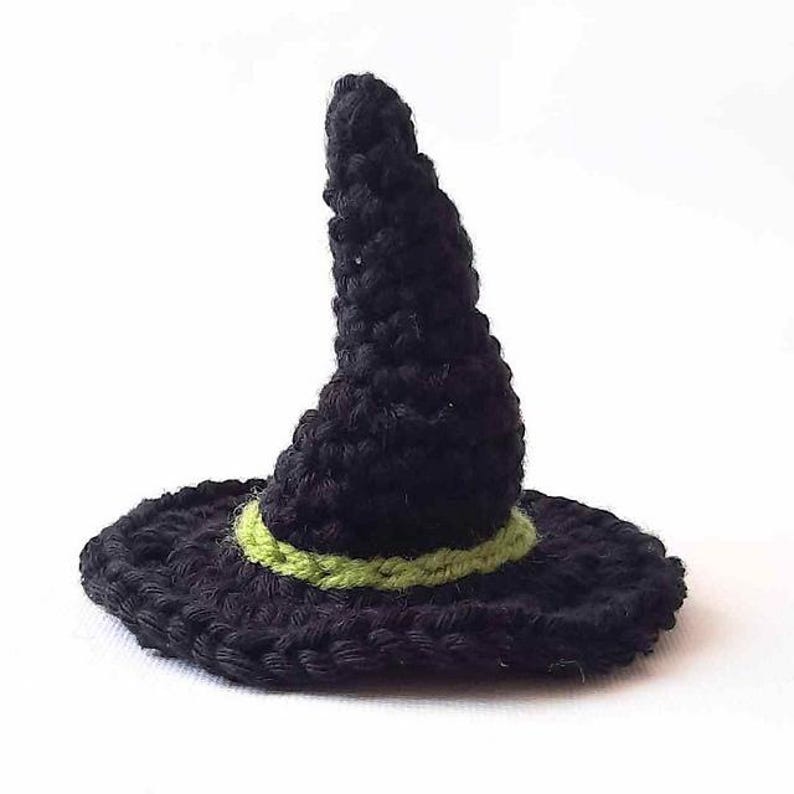 Witch Hat Crochet Pattern for Amigurumi Dolls, Halloween Decor ...