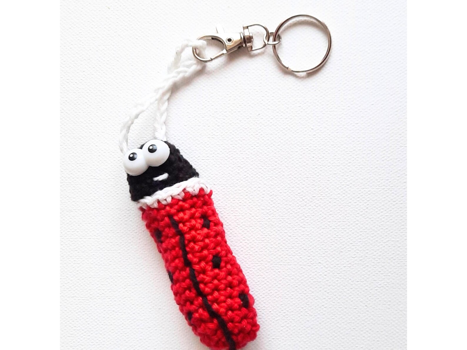 Cute Ladybug Crochet PATTERN for Lip Balm Cozy and Keychain, Ladybird ...