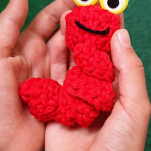 CROCHET PATTERN, Finger Puppet Googly Eye Worry Worm, Crochet Toy ...