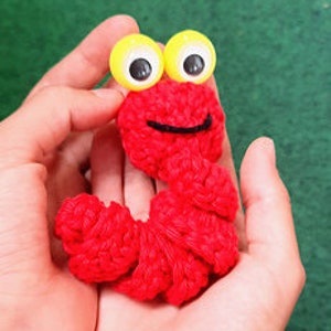 CROCHET PATTERN, Finger Puppet Googly Eye Worry Worm, Crochet Toy ...