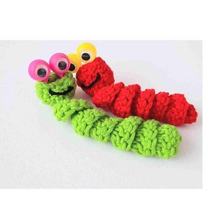 CROCHET PATTERN, Finger Puppet Googly Eye Worry Worm, Crochet Toy ...