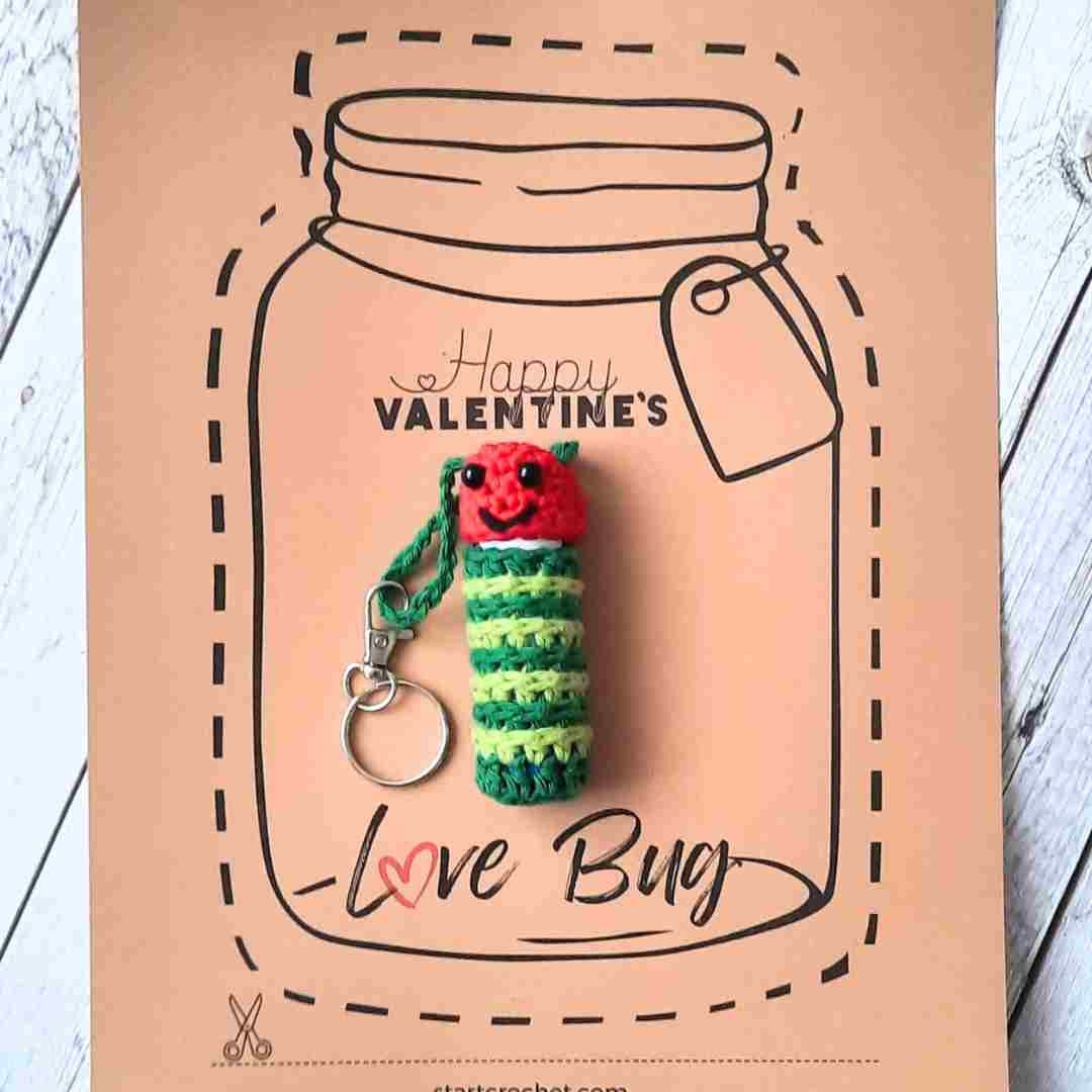 Love Bug Valentine's Day Card, Printable Tag, Jar, Gift, Kids, Teacher ...