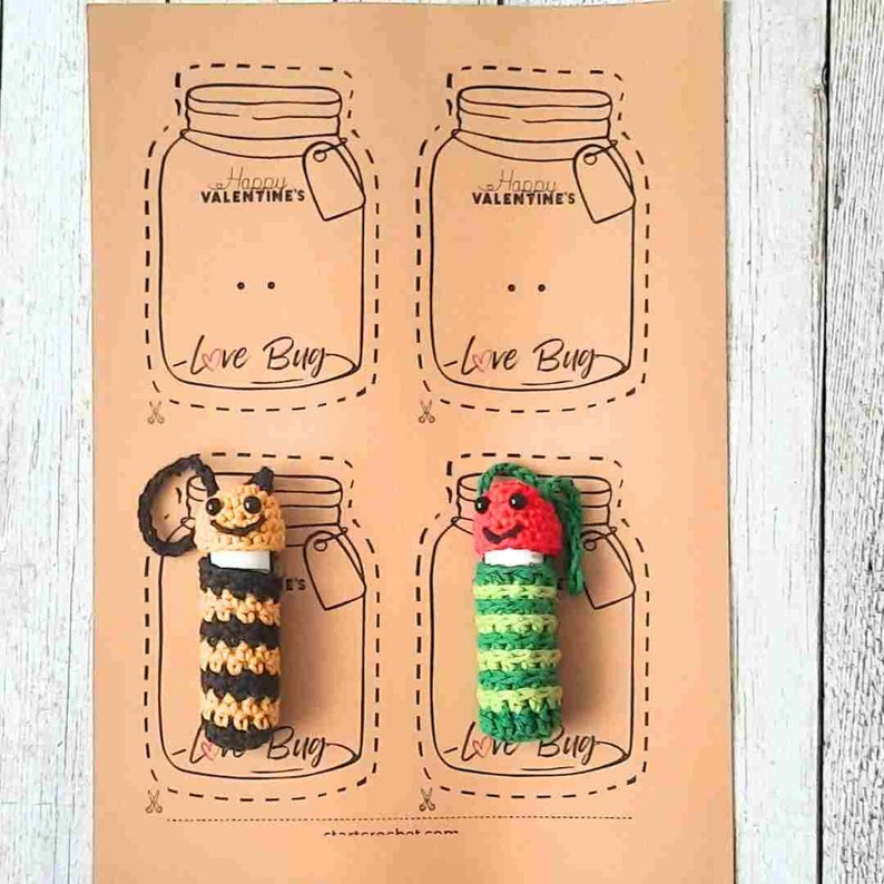 Love Bug Valentine's Day Card, Printable Tag, Jar, Gift, Kids, Teacher ...