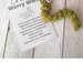 PRINTABLE Worry Worm TAGS, Poem Tags for Crochet Worry Worms, Display ...