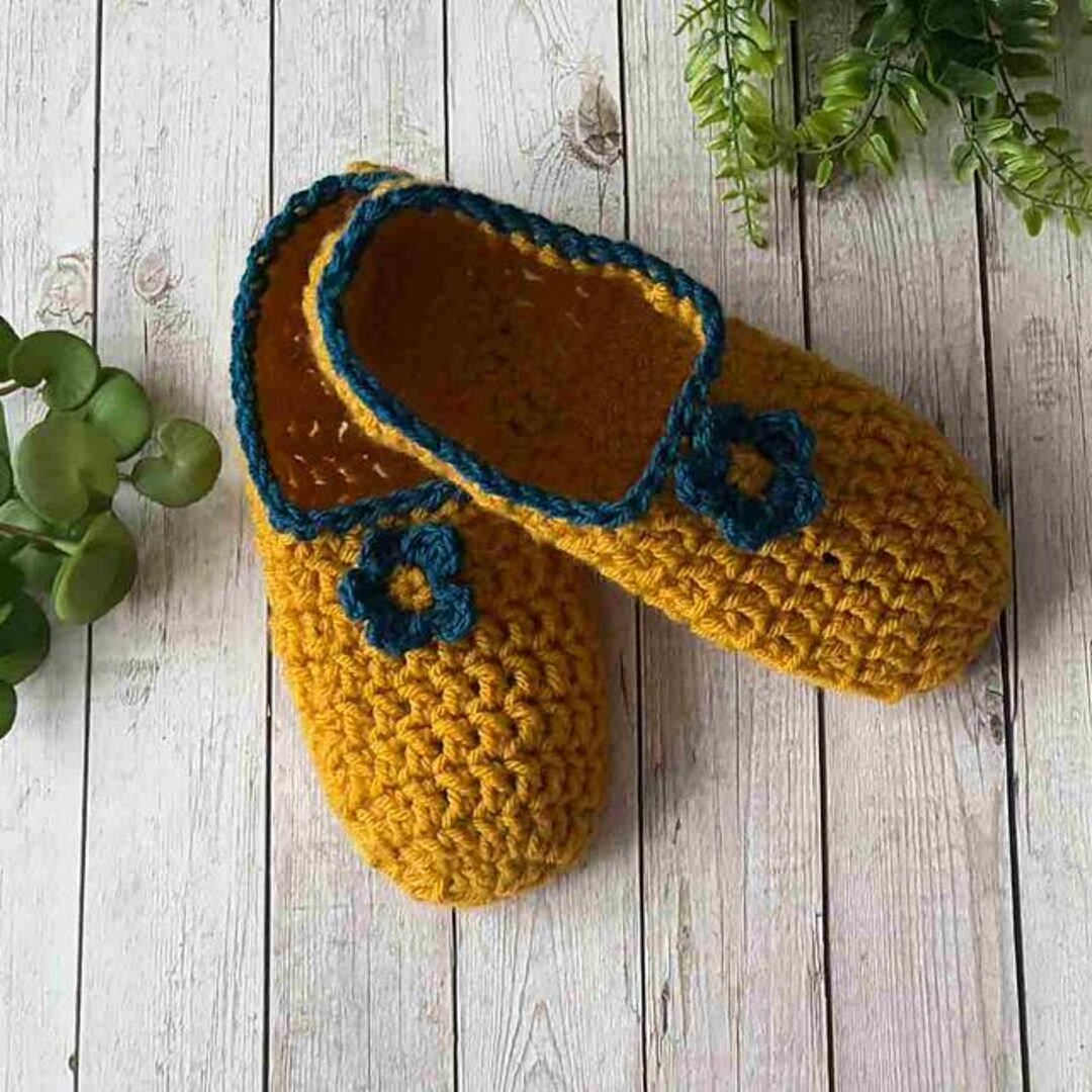 Crochet PATTERN for Easy Slippers, Simple Gift Idea, Handmade Crochet ...