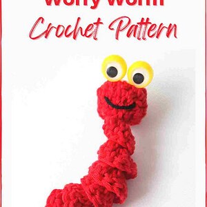 CROCHET PATTERN, Finger Puppet Googly Eye Worry Worm, Crochet Toy ...