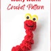 CROCHET PATTERN, Finger Puppet Googly Eye Worry Worm, Crochet Toy ...