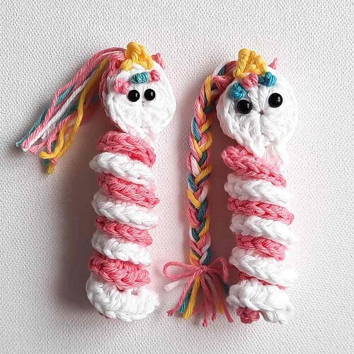 UNICORN Worry Worm CROCHET PATTERN, Crochet Toy Pattern, Fun Crochet ...