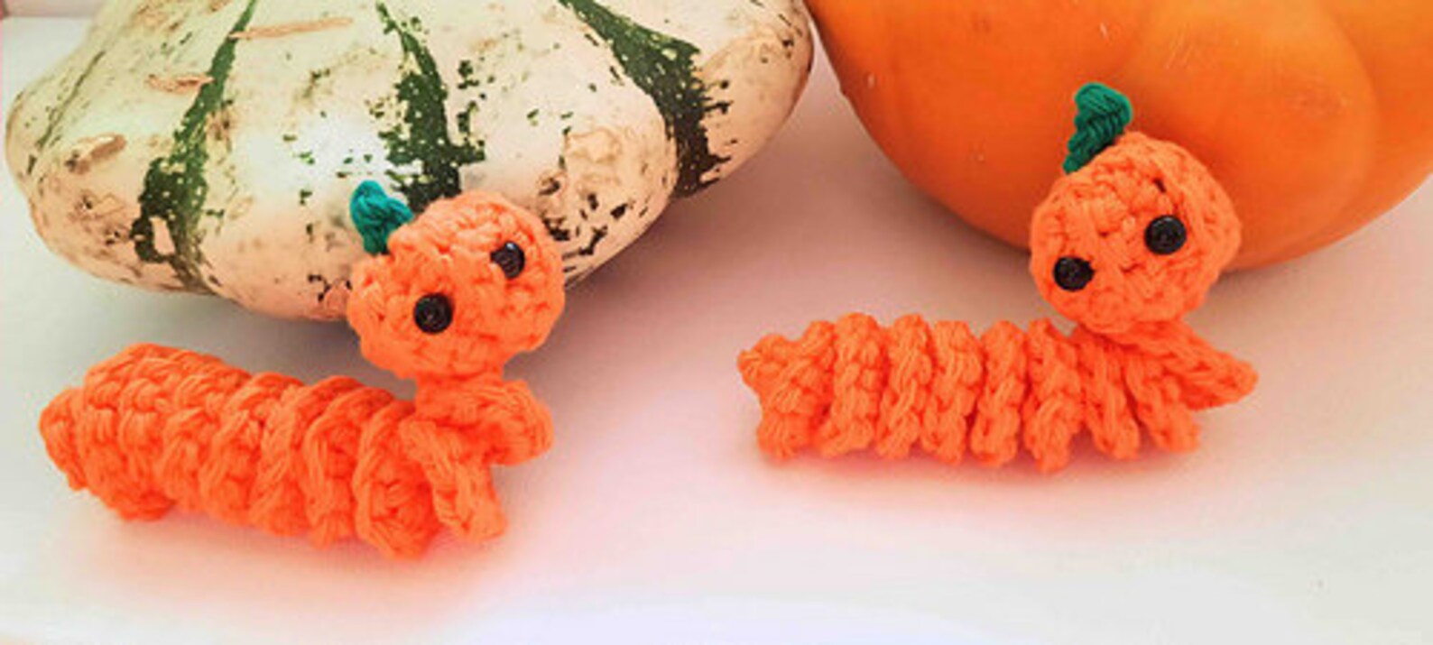 Pumpkin Worry Worm CROCHET PATTERN, Beginner Crochet Pattern, Easy ...