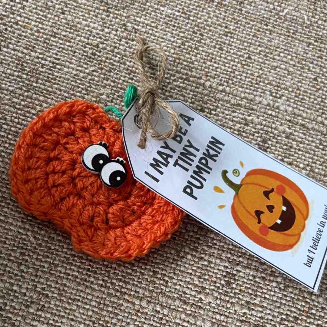 6 Crochet Gift Tags (PDF Printable for Crochet Positive Pumpkins ...