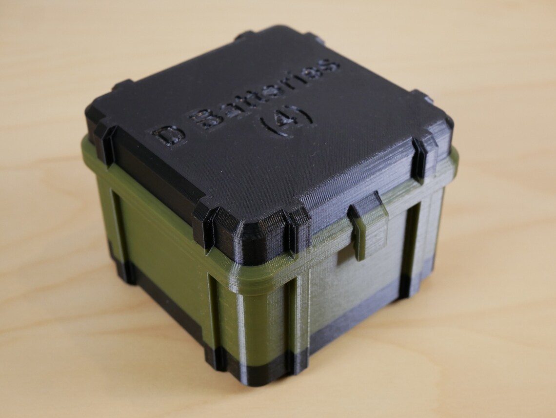 Rugged D Cell Battery Box | Battery Holder | Compact Storage Case - Etsy