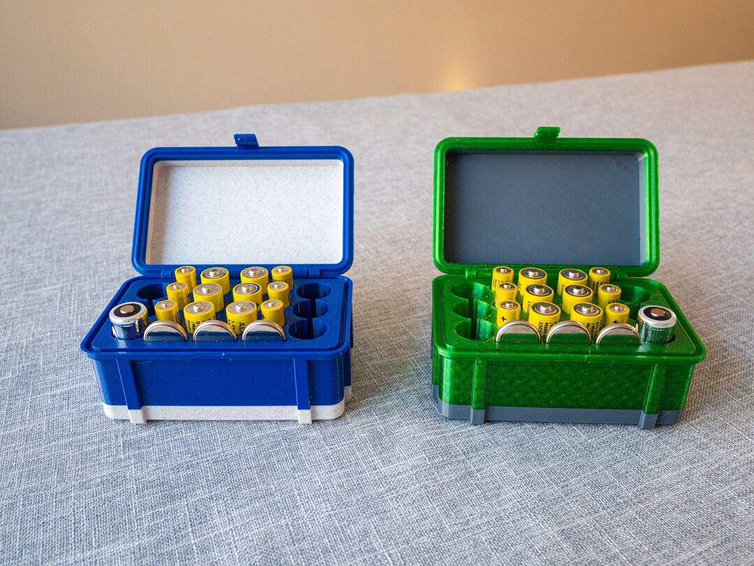 Rugged AA, AAA, CR2032, CR123/A Combo Battery Box | Battery Holder ...