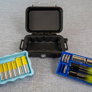 AA, AAA, 18650, CR123, CR2450 Insert for Pelican 1010 Micro Case ...